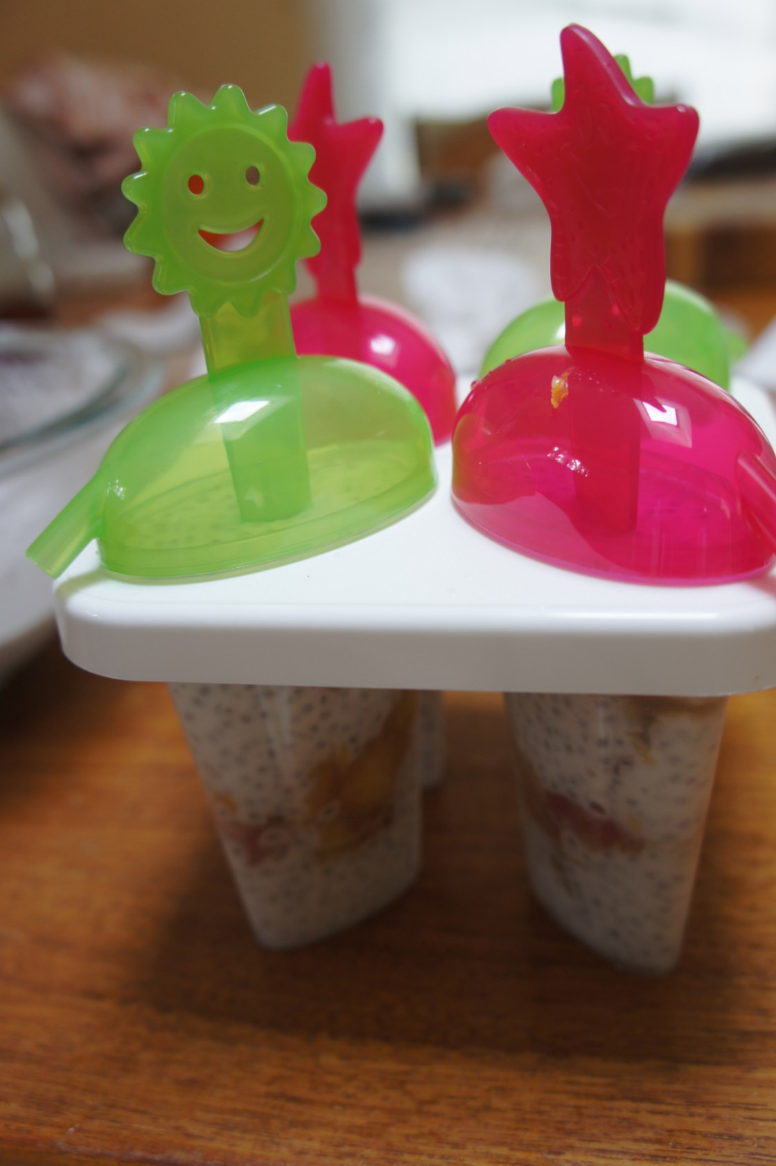 Grilled Nectarine Coconut Lemon Chia Seed Ice Pops | Kaprise!